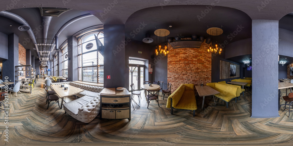 Full seamless spherical hdri panorama 360 degrees angle view in modern ...