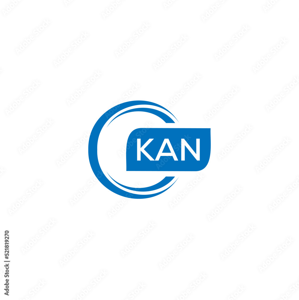KAN letter design for logo and icon.KAN typography for technology ...