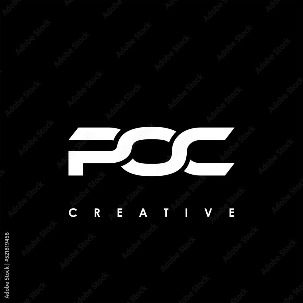 POC Letter Initial Logo Design Template Vector Illustration Stock ...