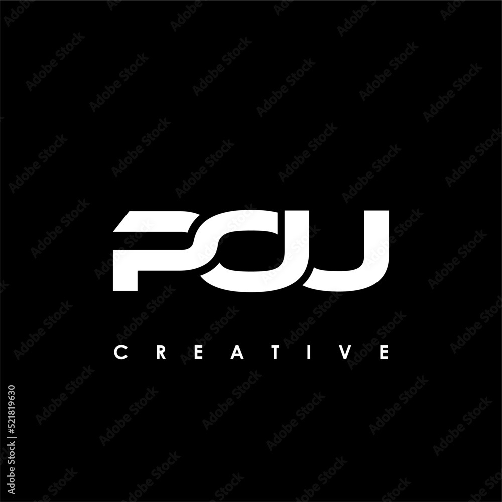 POU Letter Initial Logo Design Template Vector Illustration Stock ...