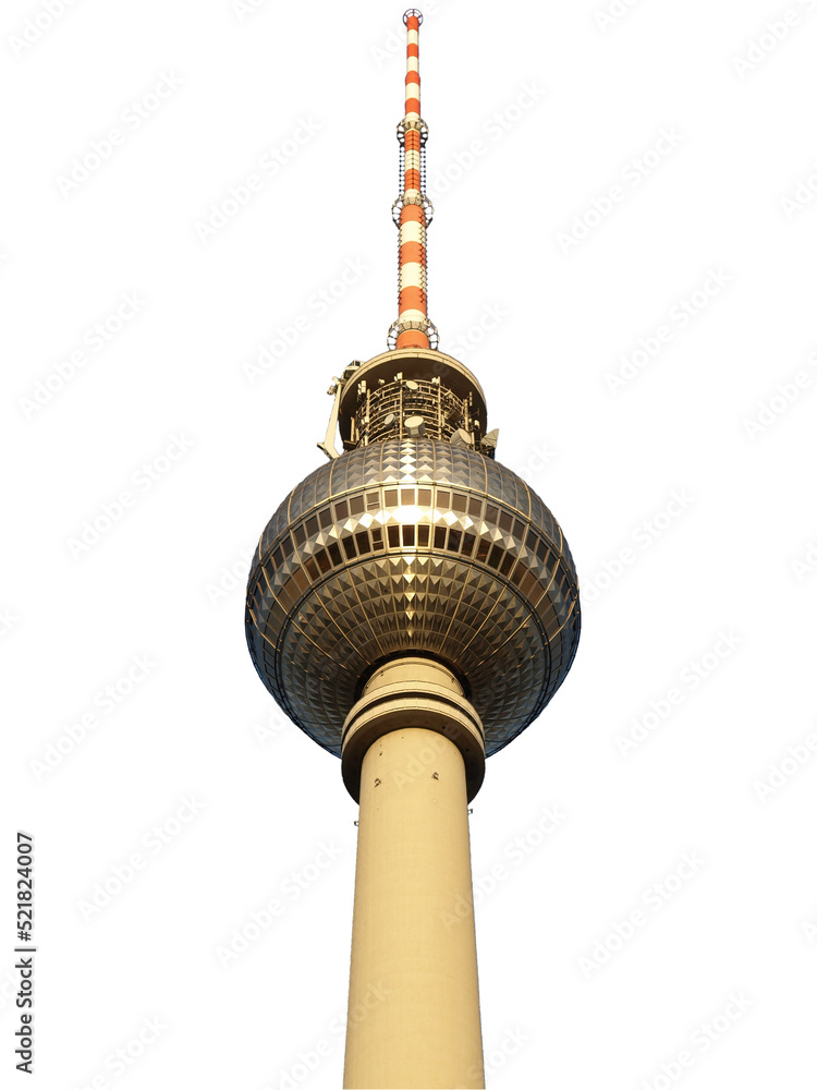 Fernsehturm (TV Tower) in Berlin transparent PNG Stock Photo | Adobe Stock