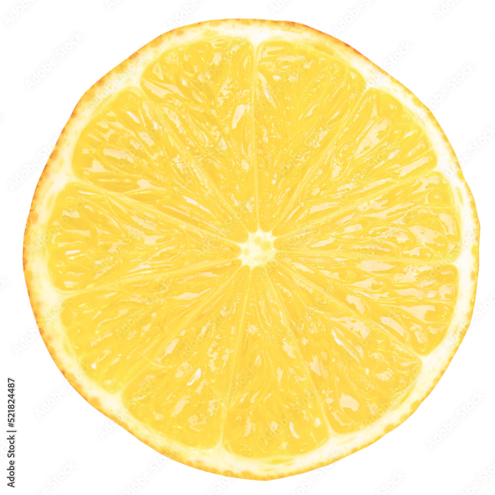 sliced lemon transparent PNG Stock Photo | Adobe Stock