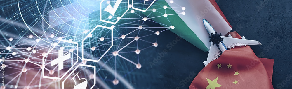 The concept of the world coronavirus pandemic. Geography of the virus ...