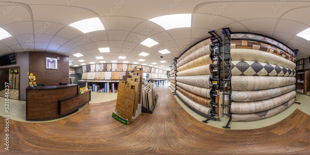 Full spherical hdri panorama 360 degrees angle inside interior in shop ...