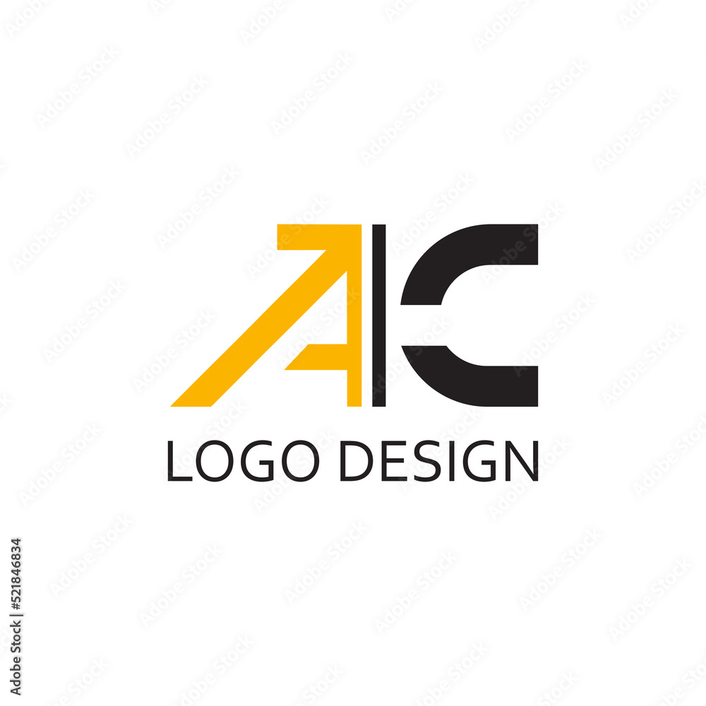 simple letter for company logo design vector Stock Vector | Adobe Stock