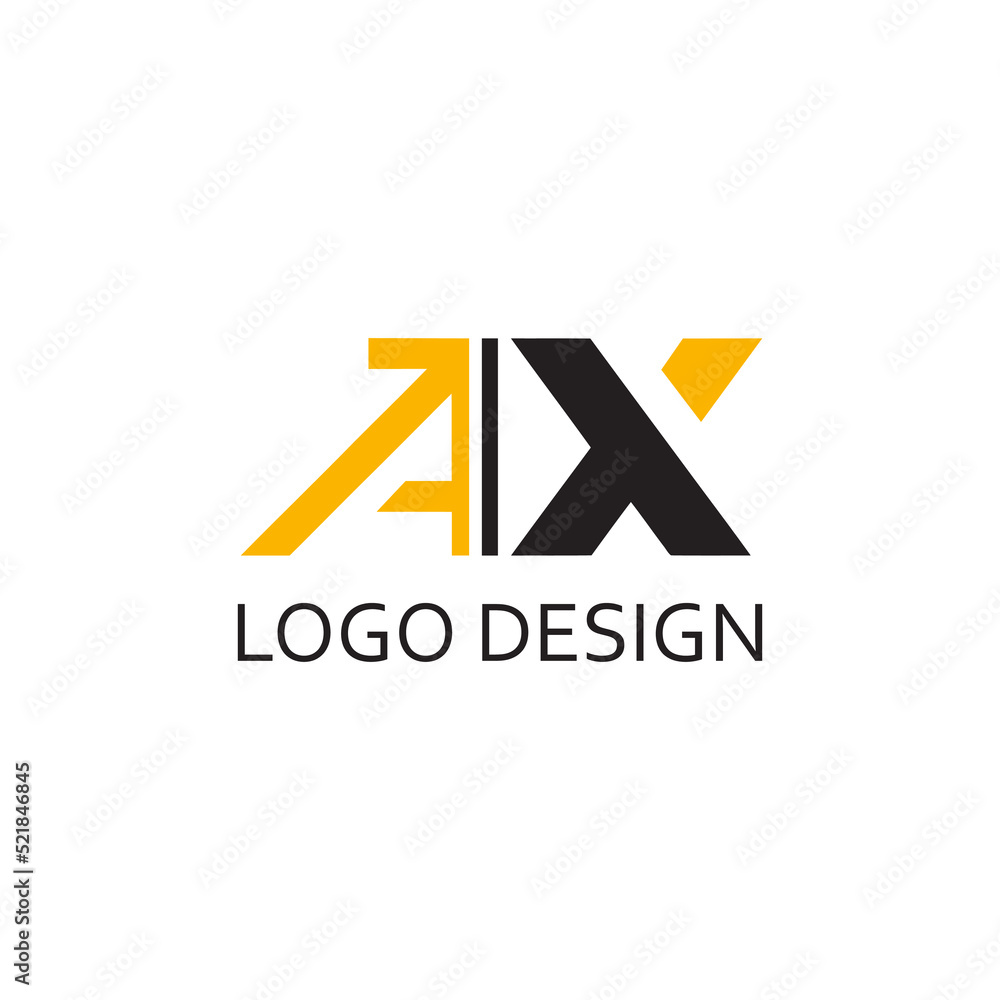 simple letter for company logo design vector Stock Vector | Adobe Stock