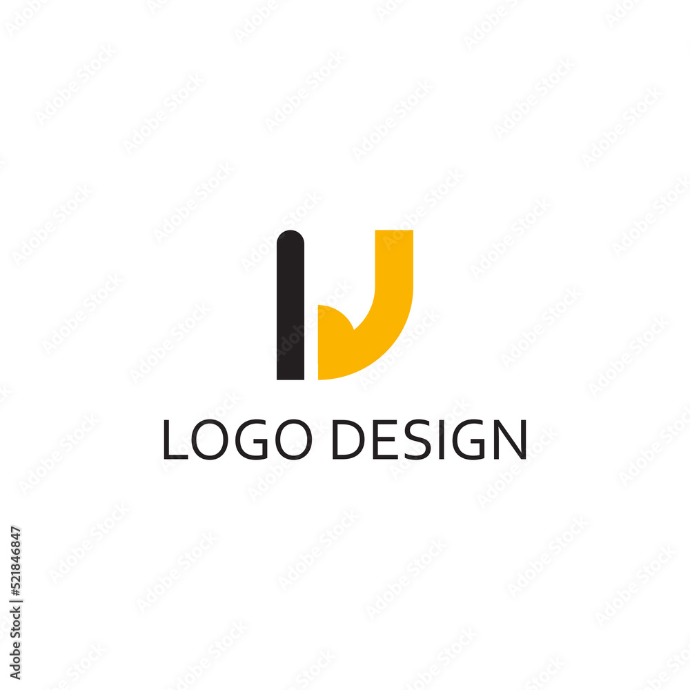 simple letter for company logo design vector Stock Vector | Adobe Stock