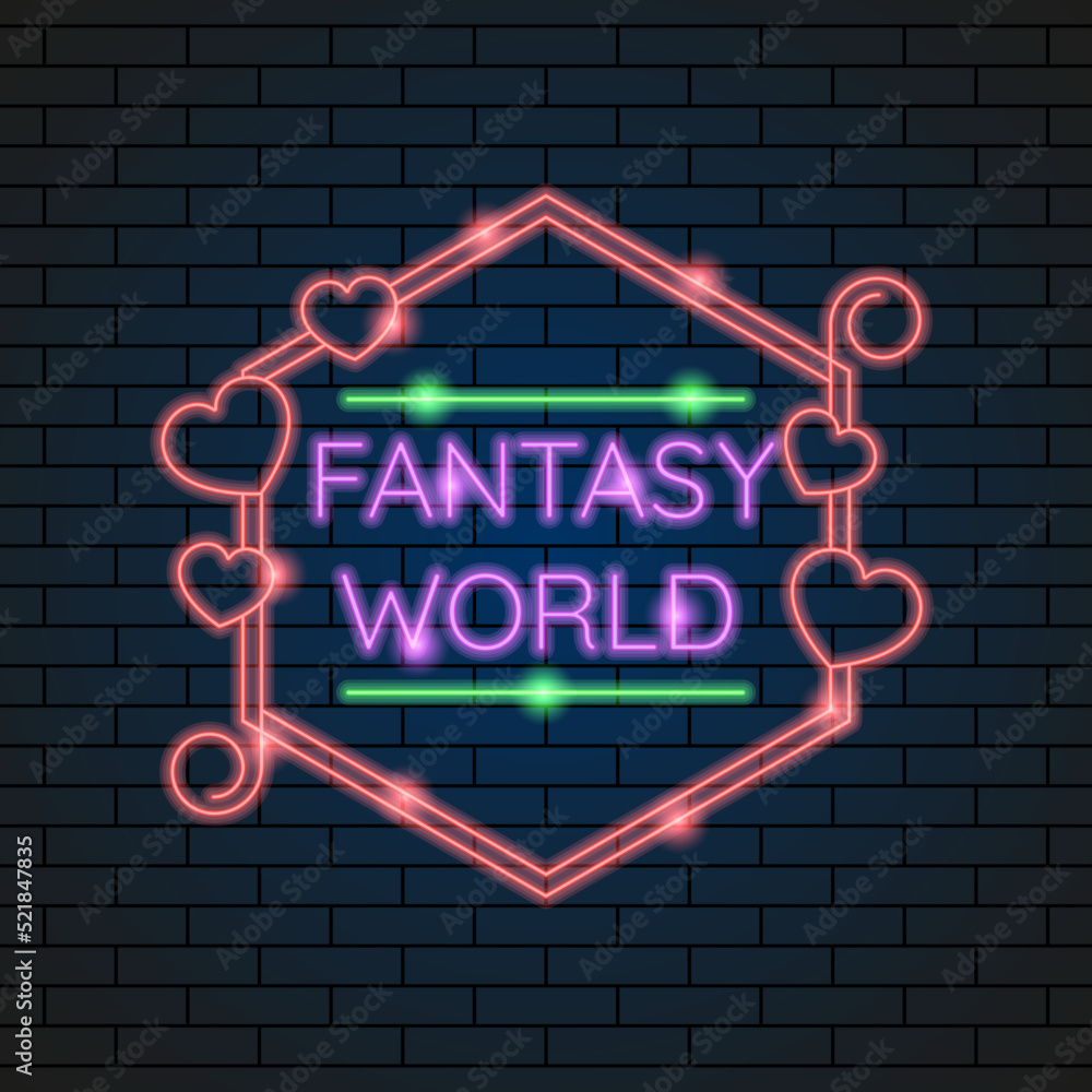 Abstract Sex Love Fantasy World Shop Adult Toys Neon Light Electric ...