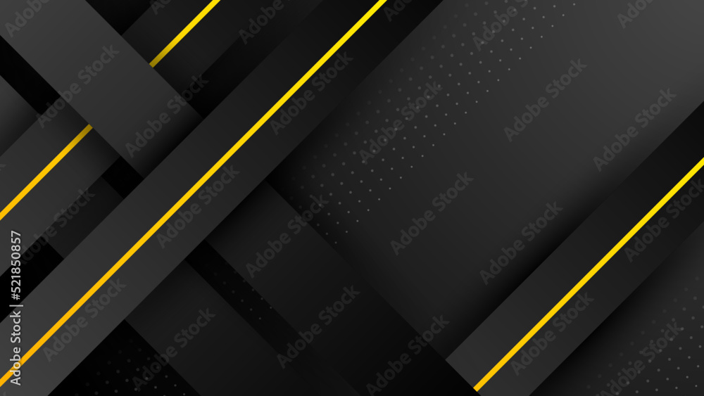 Black and yellow overlap background. Texture with dark metal pattern ...