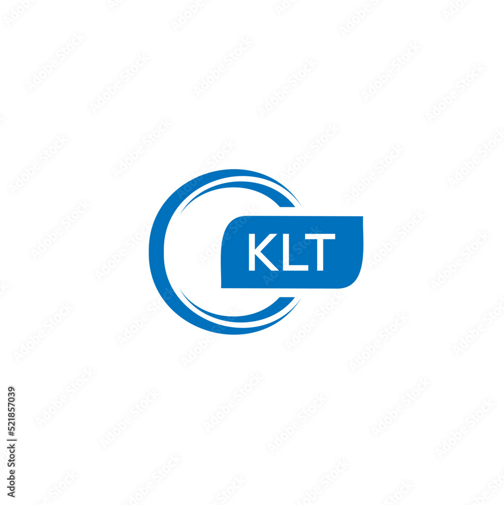 Vetor de KLT letter design for logo and icon.KLT typography for ...