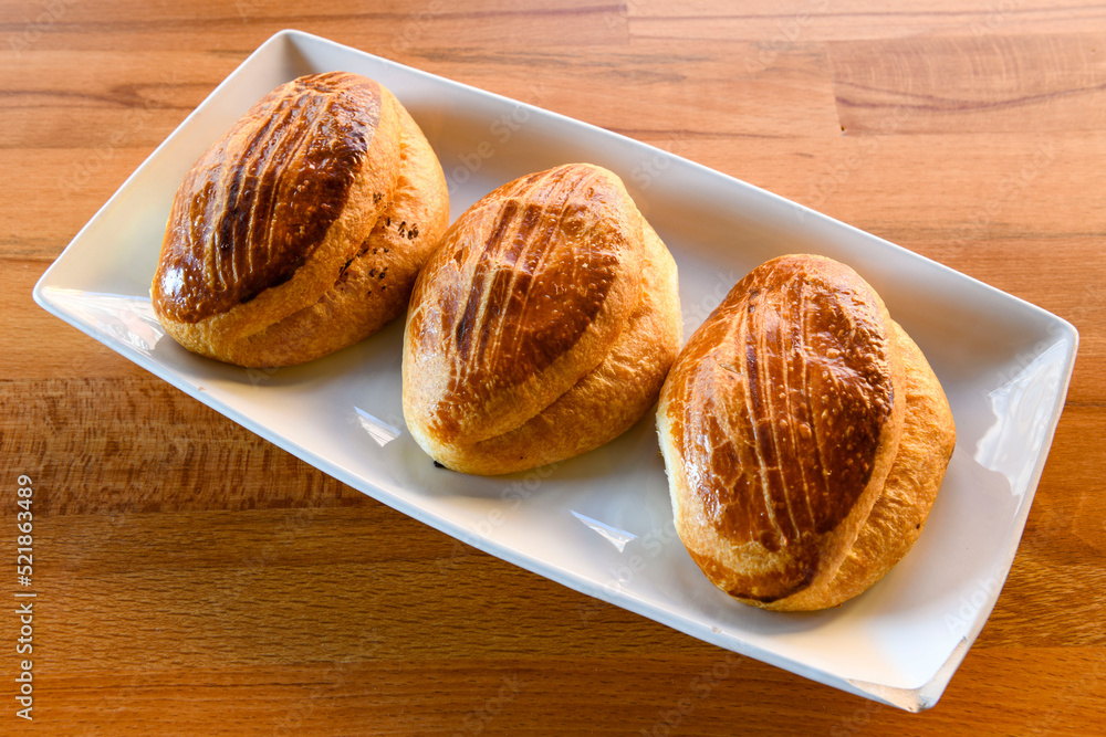 Turkish pastry product , tasty pogaca. Turkish Pastries; pogaca, borek ...