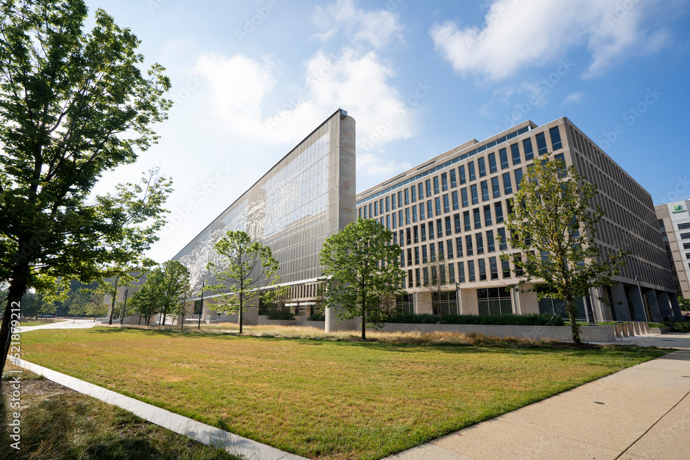 Washington, DC, USA - June 24, 2022: Exterior view of the Lyndon Baines ...