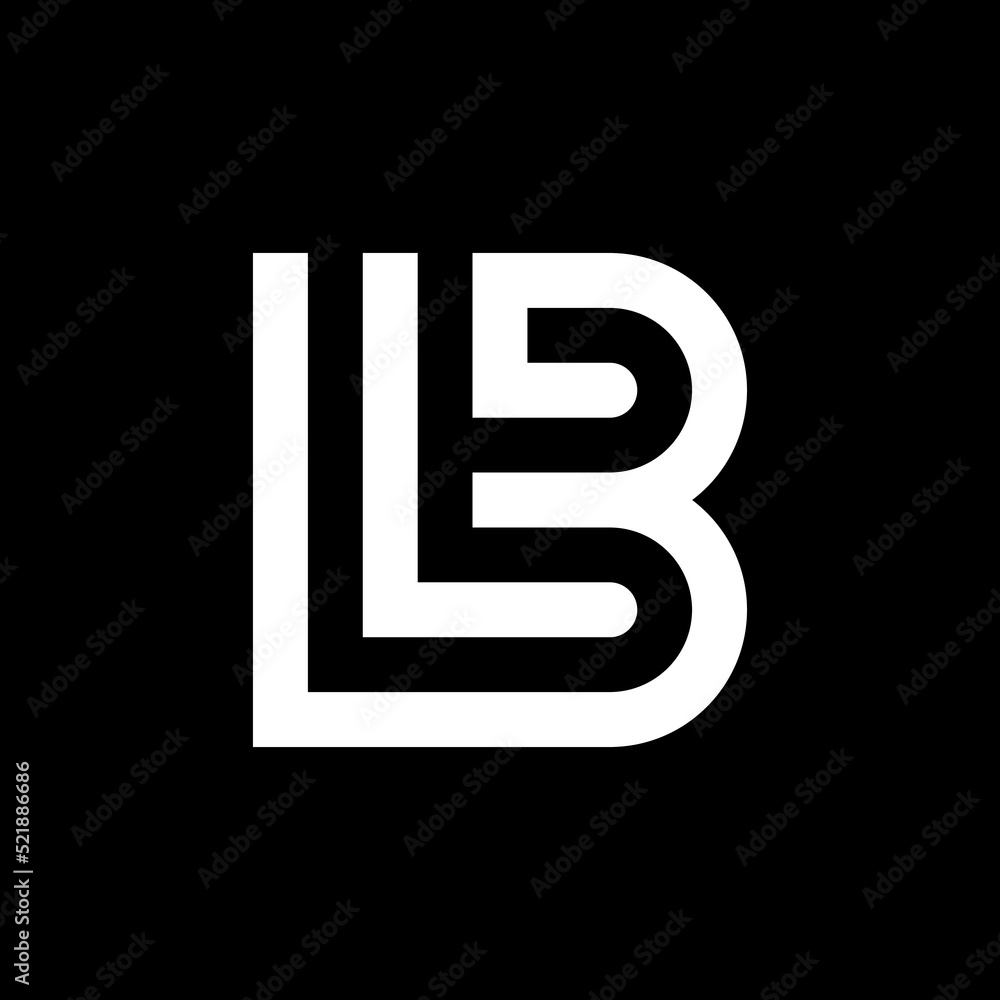 Letter BL LB monogram logo template Stock Vector | Adobe Stock