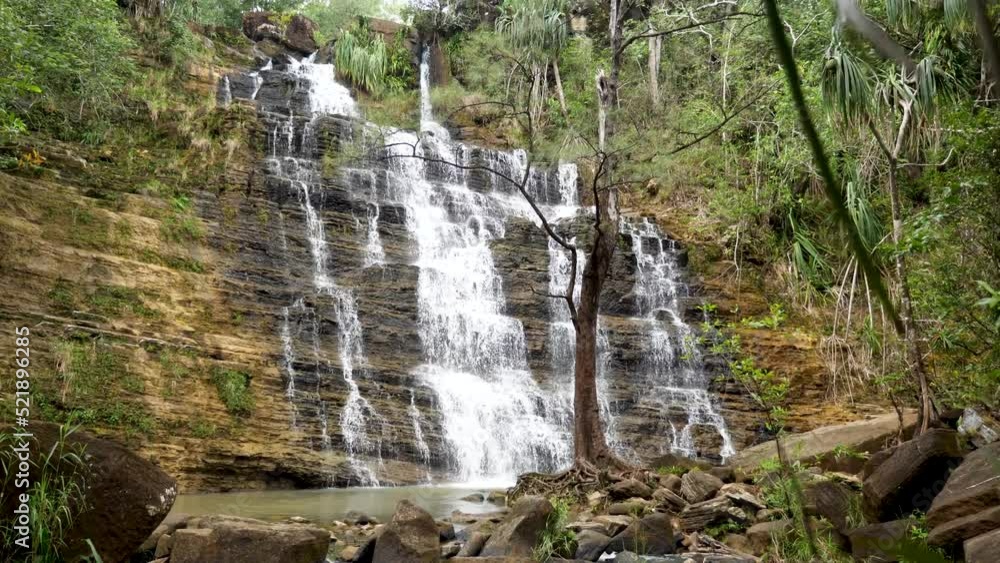 Tarzan fall in Guam. Exotic tropical island in pacific ocean Guam ...