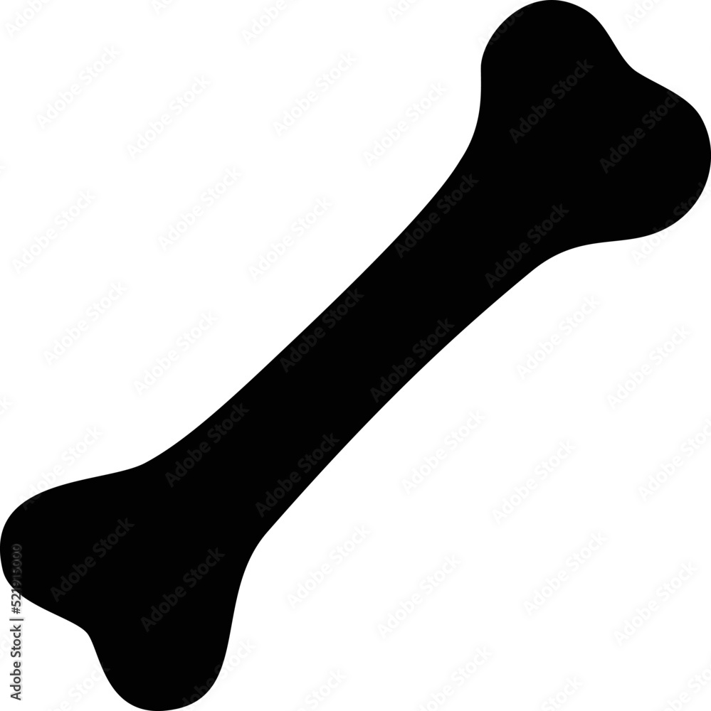 Tibia bone flat vector icon for apps and websites Stock Vector | Adobe ...