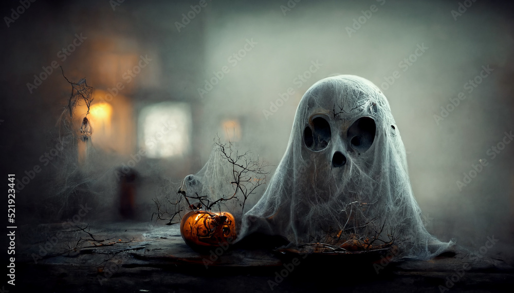 Spooky Ghost Background