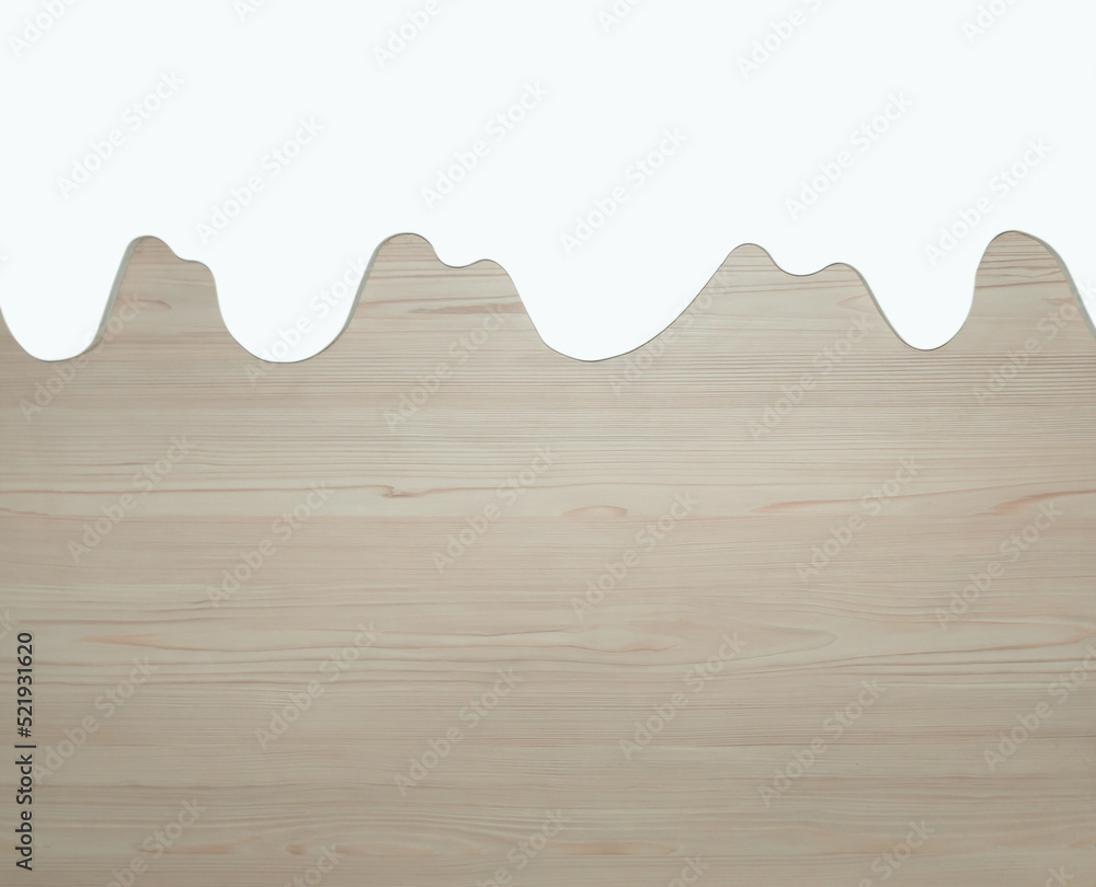 Wooden wall texture. White surface, flowing liquid pattern is dripping ...