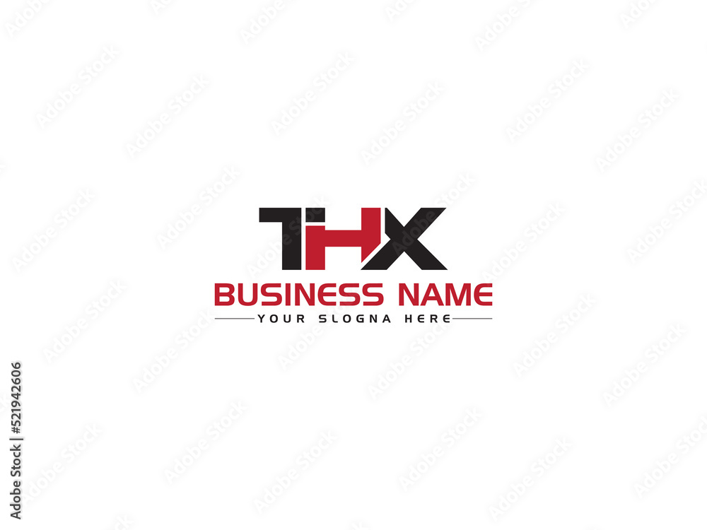 Colorful THX Logo Letter, Creative TH t h x Logo Icon Vector Art With ...