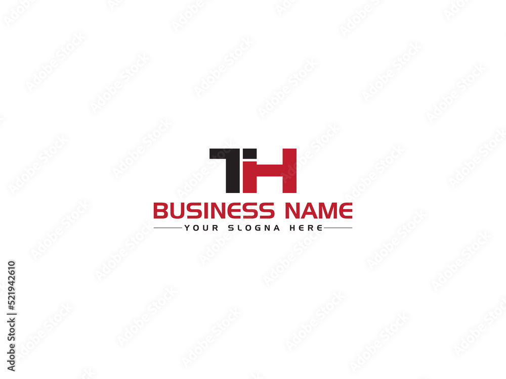 Colorful TH Logo Letter, Creative TH t h Logo Icon Vector Art With ...