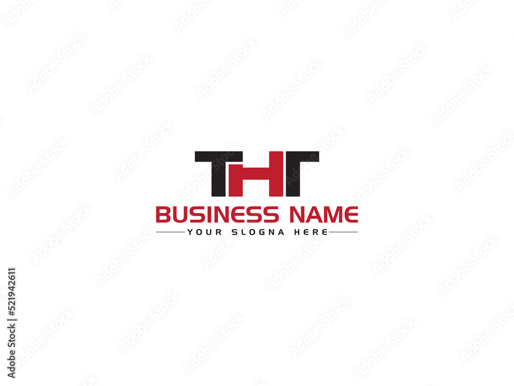 Colorful THT Logo Letter, Creative TH t h t Logo Icon Vector Art With ...