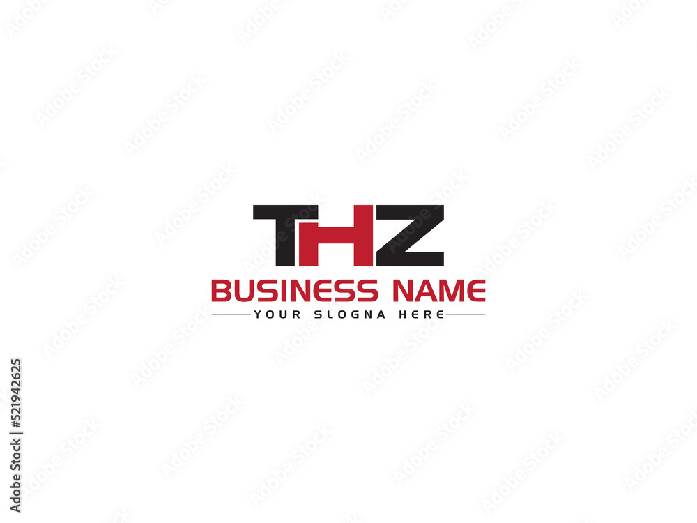 Colorful THZ Logo Letter, Creative TH t h z Logo Icon Vector Art With ...