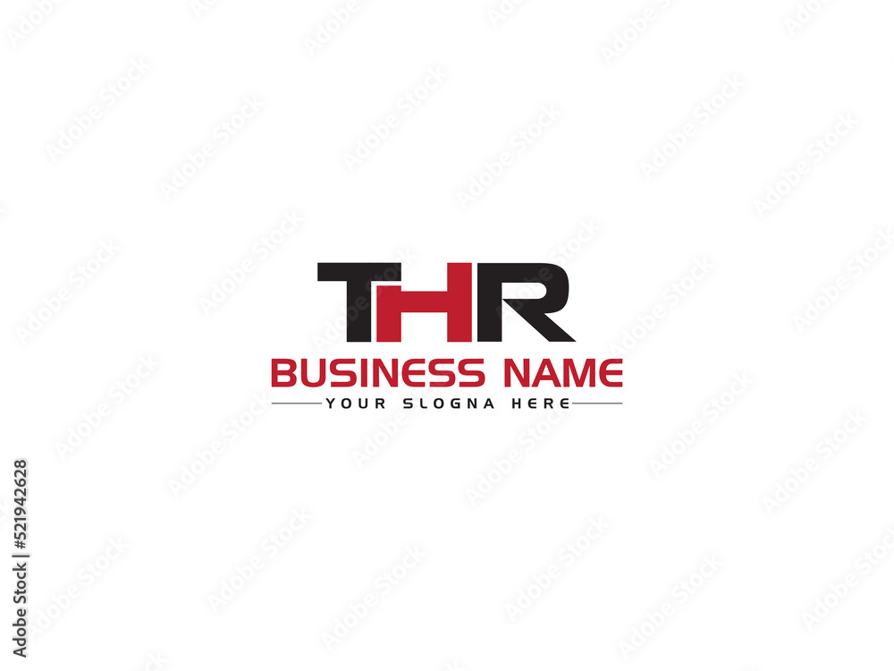 Colorful THR Logo Letter, Creative TH t h r Logo Icon Vector Art With ...