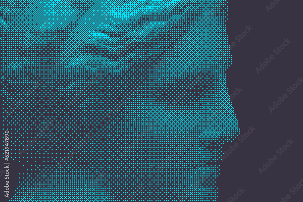 Modern creative colored graphic sculpture with dark background . Digital texture with antique ...