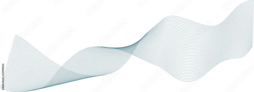 Blue wavy lines, stripes. Isolated png illustration, transparent ...