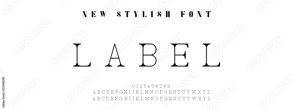 LABEL Modern Bold Font. Regular Italic Number Typography urban style ...