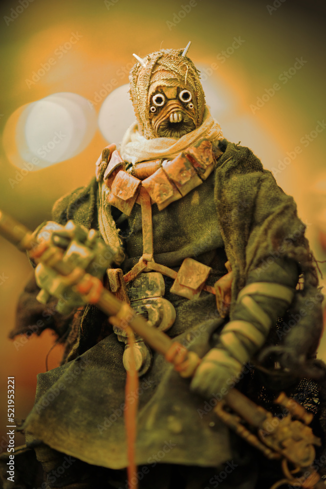 Star wars tusken raider sand people action figure photographed in may ...