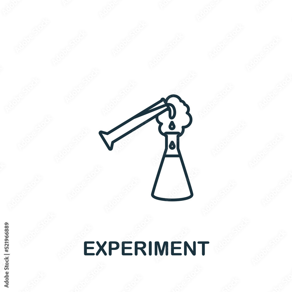 Experiment icon. Monochrome simple icon for templates, web design and ...