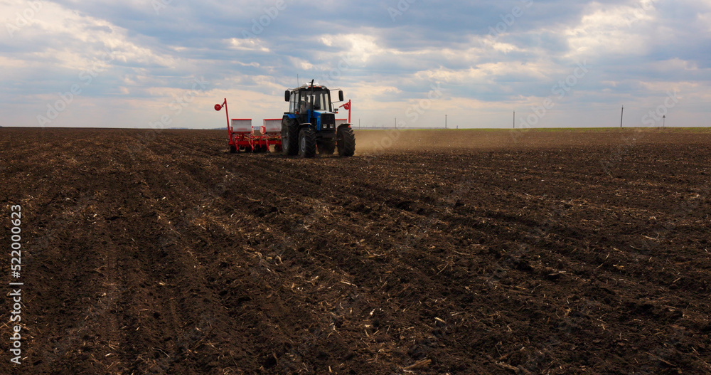 Agriculture Farm Tractor Seeding Machine Field Seeder Village Planter ...