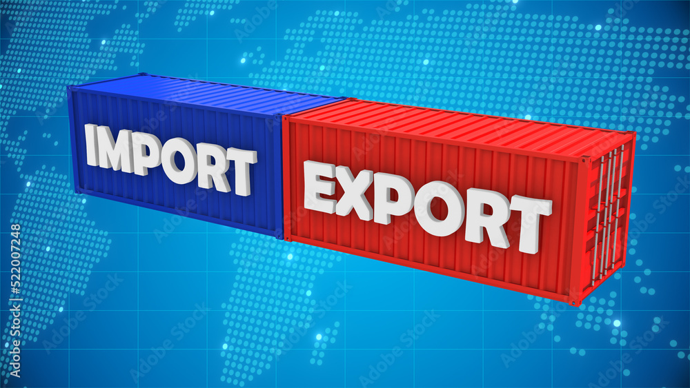 Import export business logistic container loop Stock Illustration ...