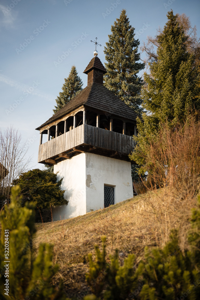 Wooden articular Church of St. Michael from the 17th century In Istebne ...
