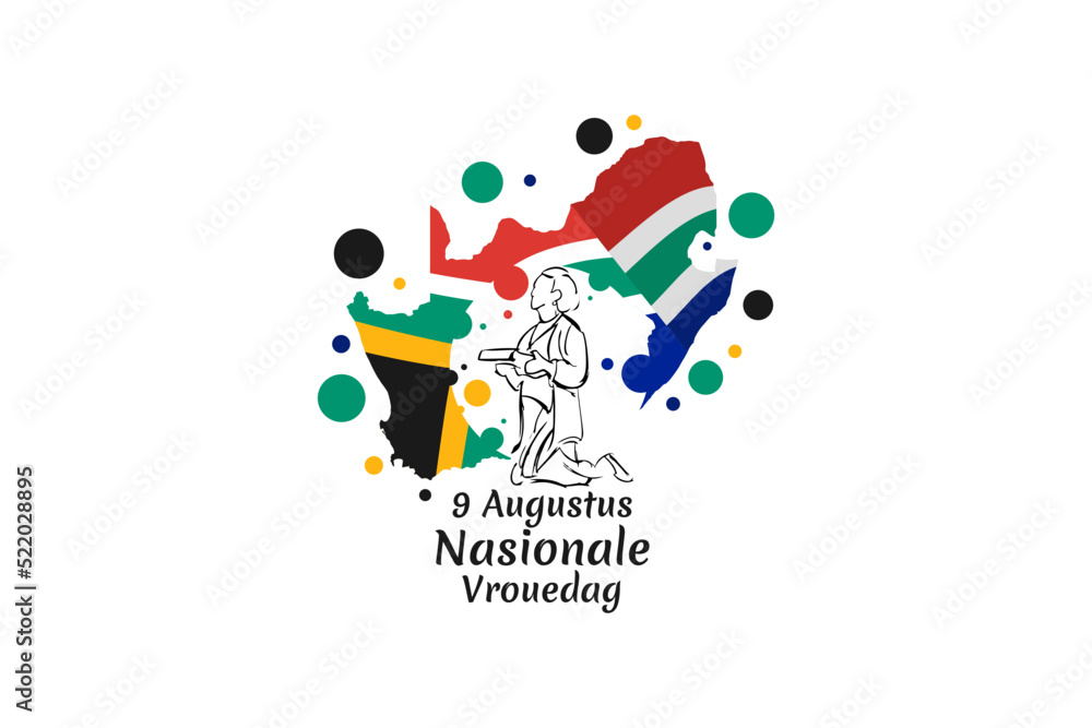 Translation: August 9. National Women's Day. National Women's Day ...