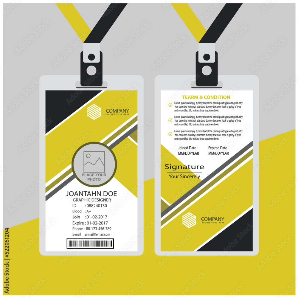 Print ready Id Card, Business Id Card, best id card design ... Print ready Id Card, Business Id Card, best id card design ...