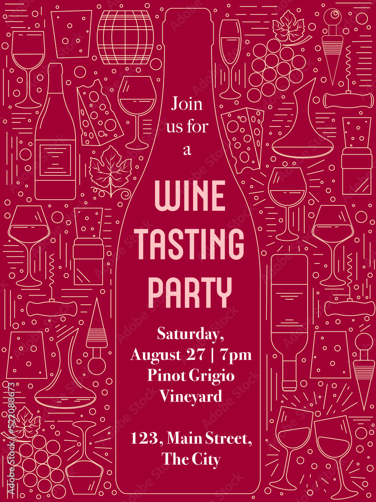 Wine Tasting Party Invitations