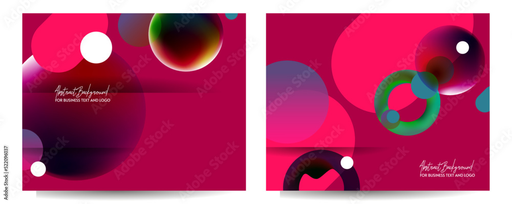 Collection of rectangular abstract layout artworks gradients in ...