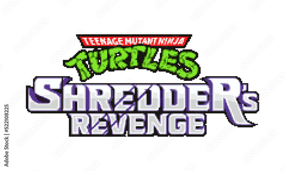 Original logotype of Teenage Mutant Ninja Turtles Shredder's Revenge ...