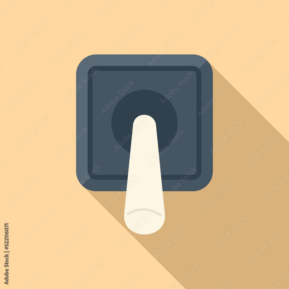 House breaker icon flat vector. Safety panel Stock Vector | Adobe Stock