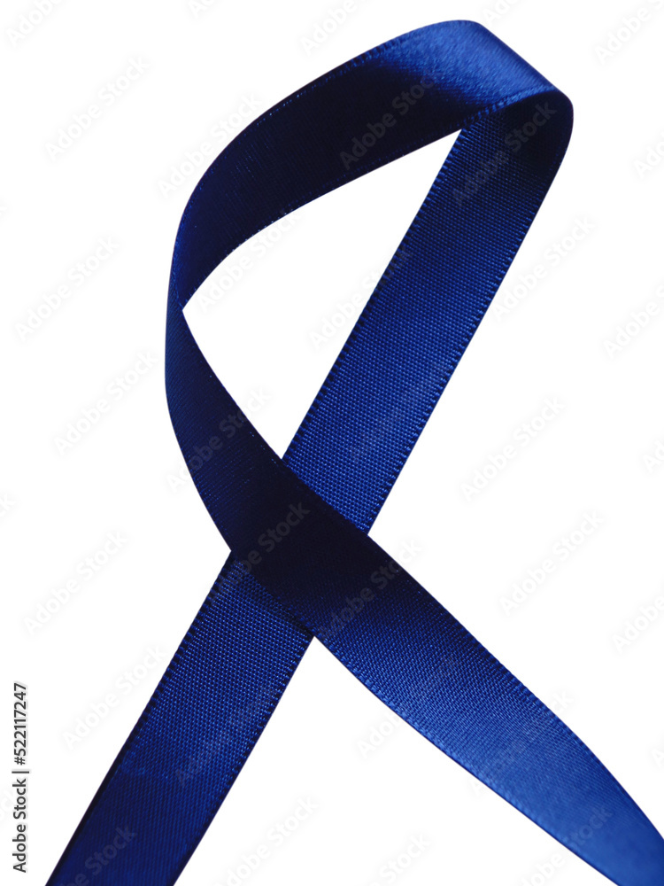 Blue ribbon awareness isolated on transparent background Stock Photo ...