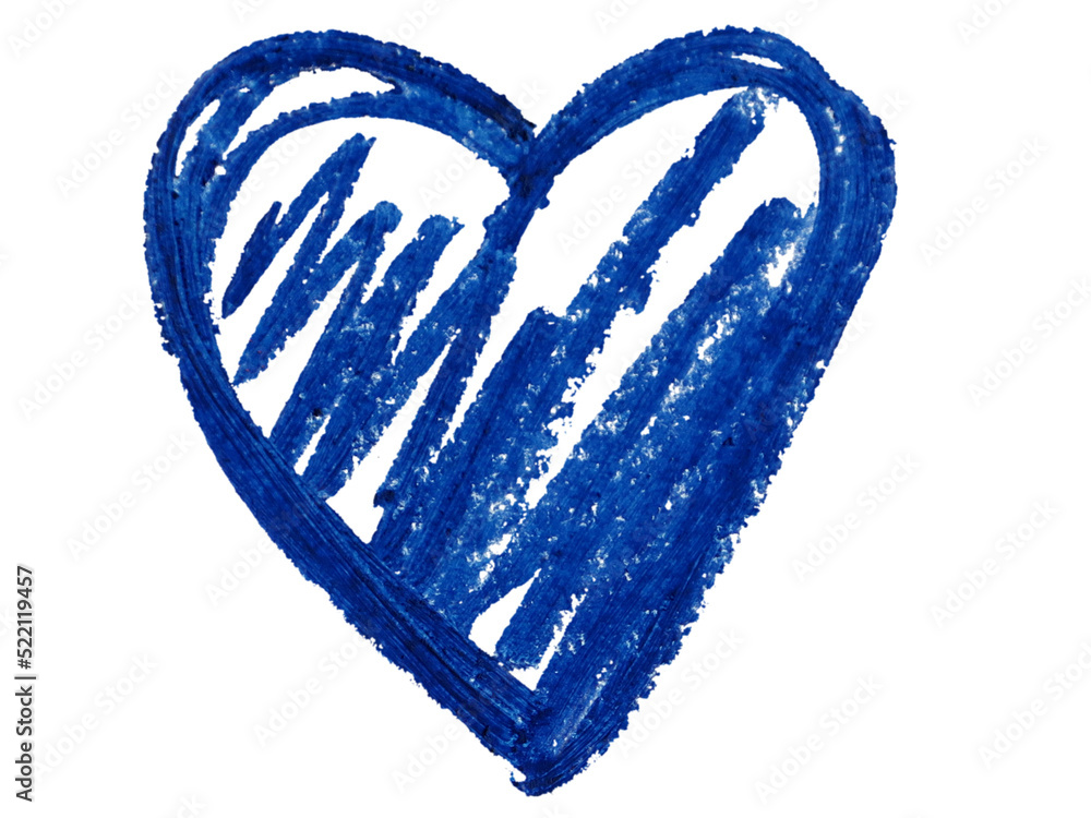 BLUE heart shape on transparent background Stock Illustration | Adobe Stock