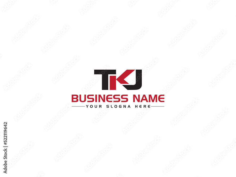 Monogram TKJ Logo Icon Vector, Colorful TK Logo Letter Vector Image ...