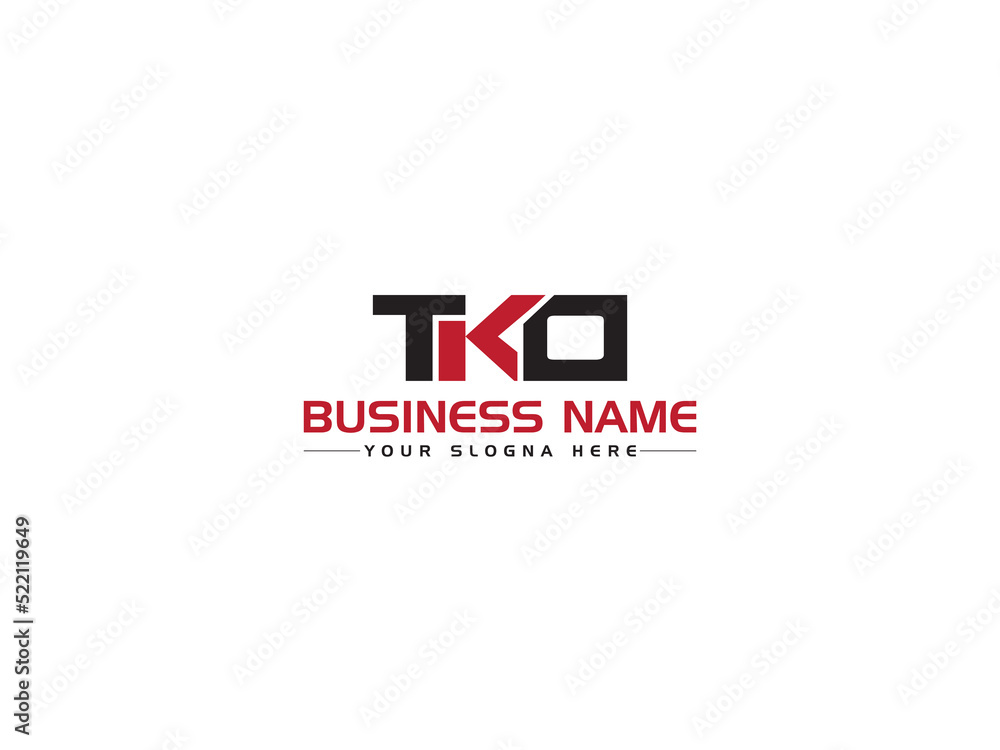Monogram TKO Logo Icon Vector, Colorful TK Logo Letter Vector Image ...