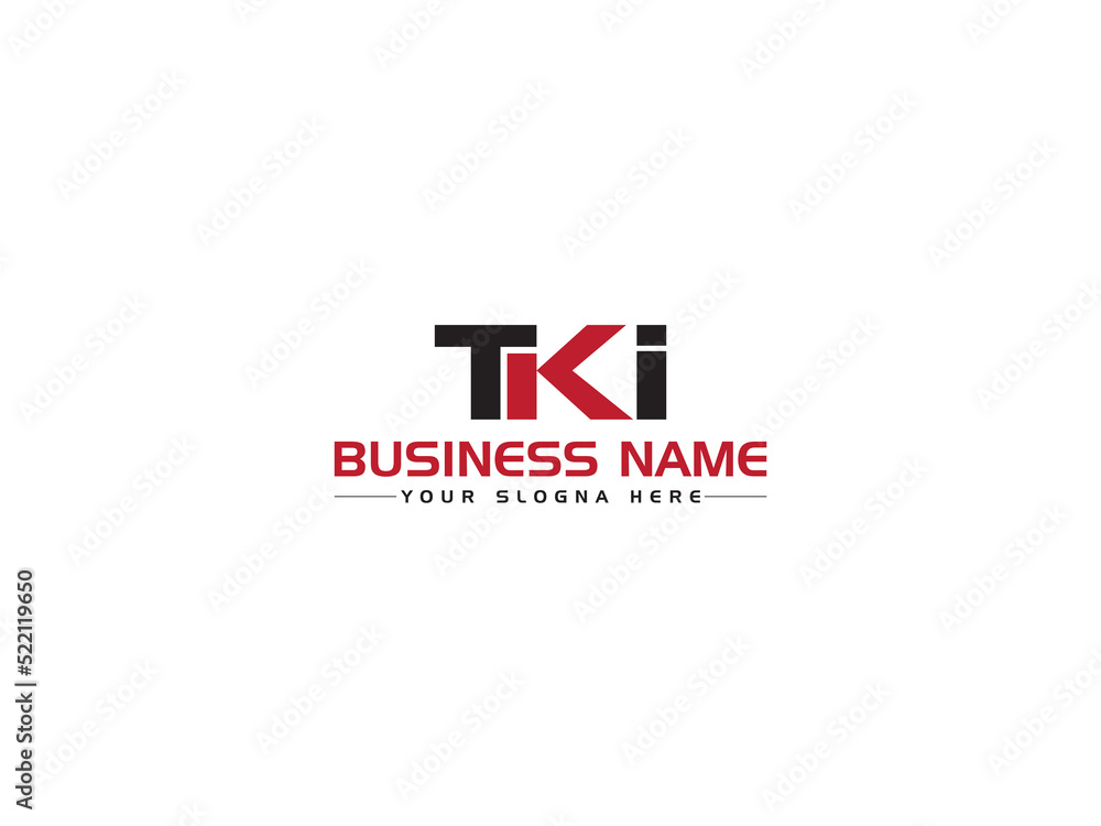 Monogram TKI Logo Icon Vector, Colorful TK Logo Letter Vector Image ...