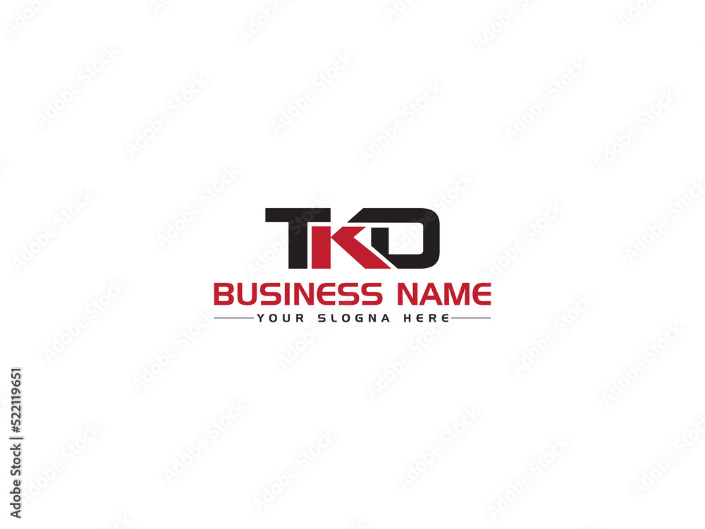 Monogram TKD Logo Icon Vector, Colorful TK Logo Letter Vector Image ...