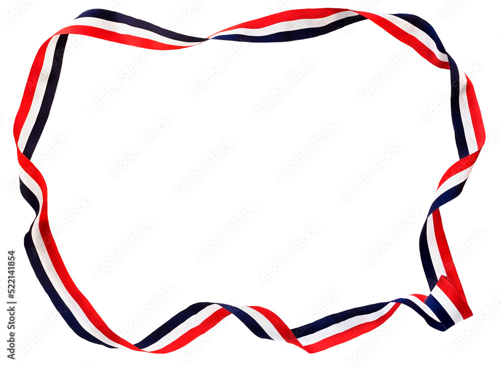 Red White And Blue Stripes Border
