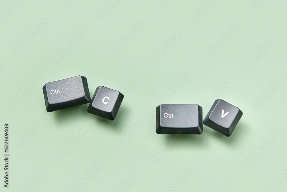 Ctrl C Ctrl V keyboard buttons Stock Photo | Adobe Stock