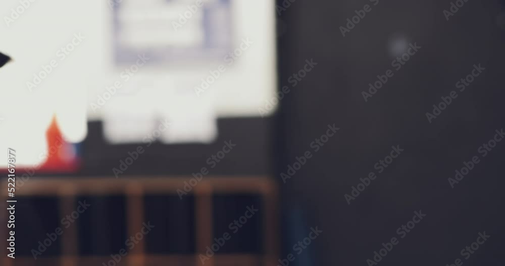 Excited, fun and fit woman making rock out gesture happy and ready for ...