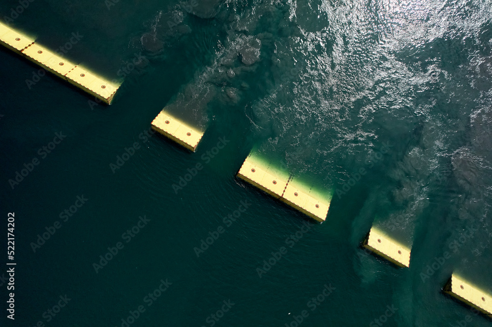 Venice MOSE tide barrier floodgates: sea level rise climate adaptation ...